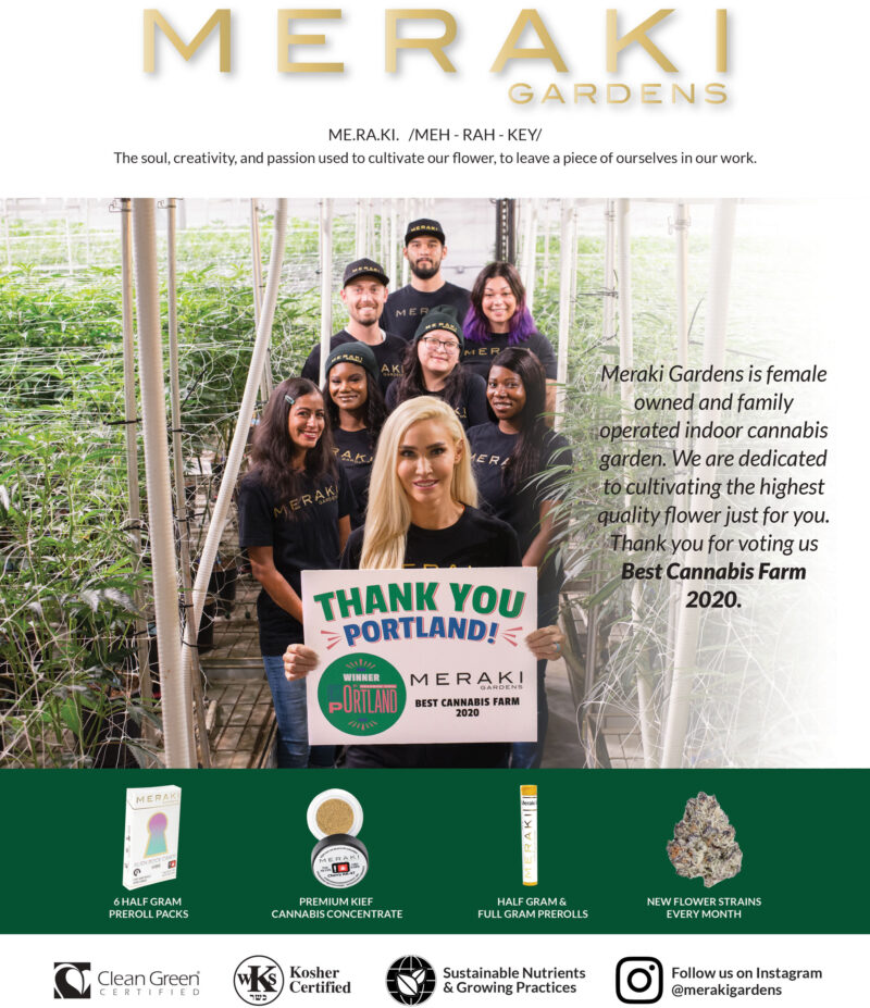 WILLAMETTE WEEK: Best Cannabis Farm – Meraki Gardens